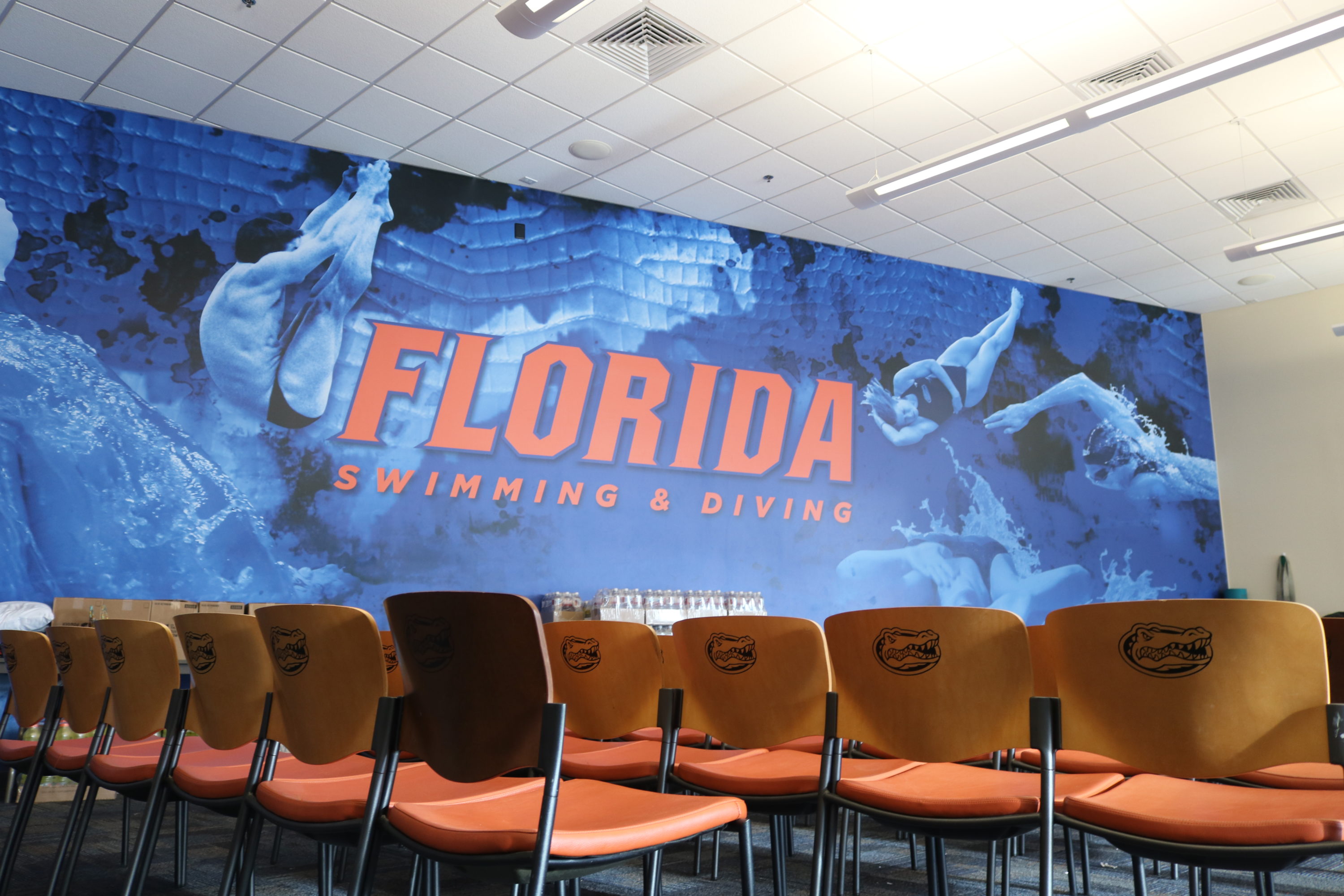 University of Florida Swimming and Diving Program's Locker Room ...